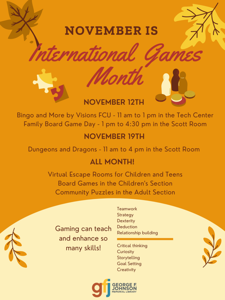 GFJ Board Game Month Portrait (2) | George F. Johnson Memorial Library