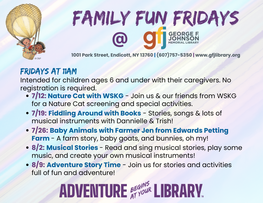 Kids | George F. Johnson Memorial Library